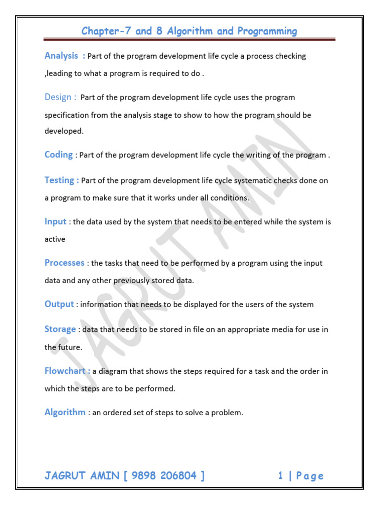 CH 7 and 8 Notes1 | PDF