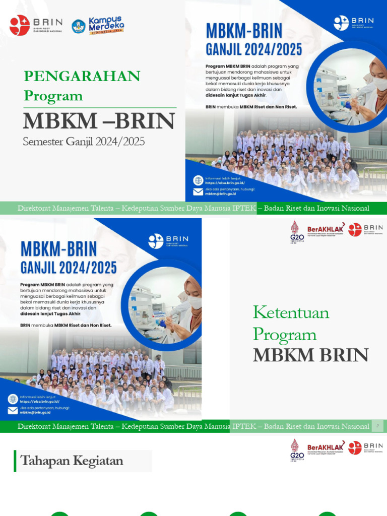 Pengarahan Program MBKM Gajil 2024-2025 | PDF