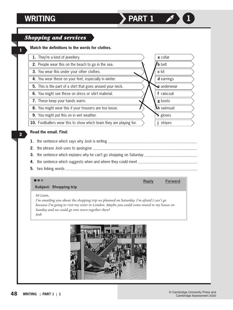 B1 Writing Exam Preparation Guide | PDF