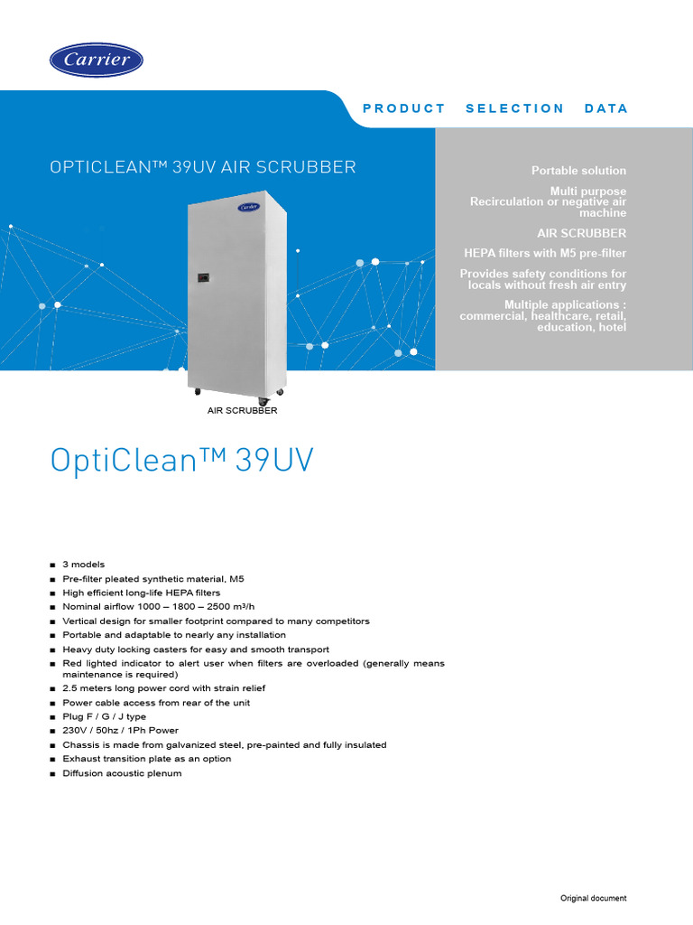 PSD 08 2021 Opticlean 39UV-1-2 | PDF | Filtration