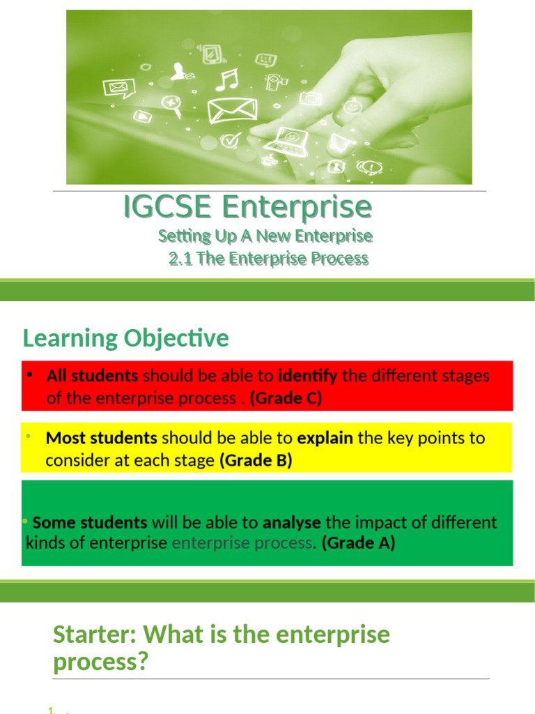 Understanding the Enterprise Process | PDF | Entrepreneurship | Career ...
