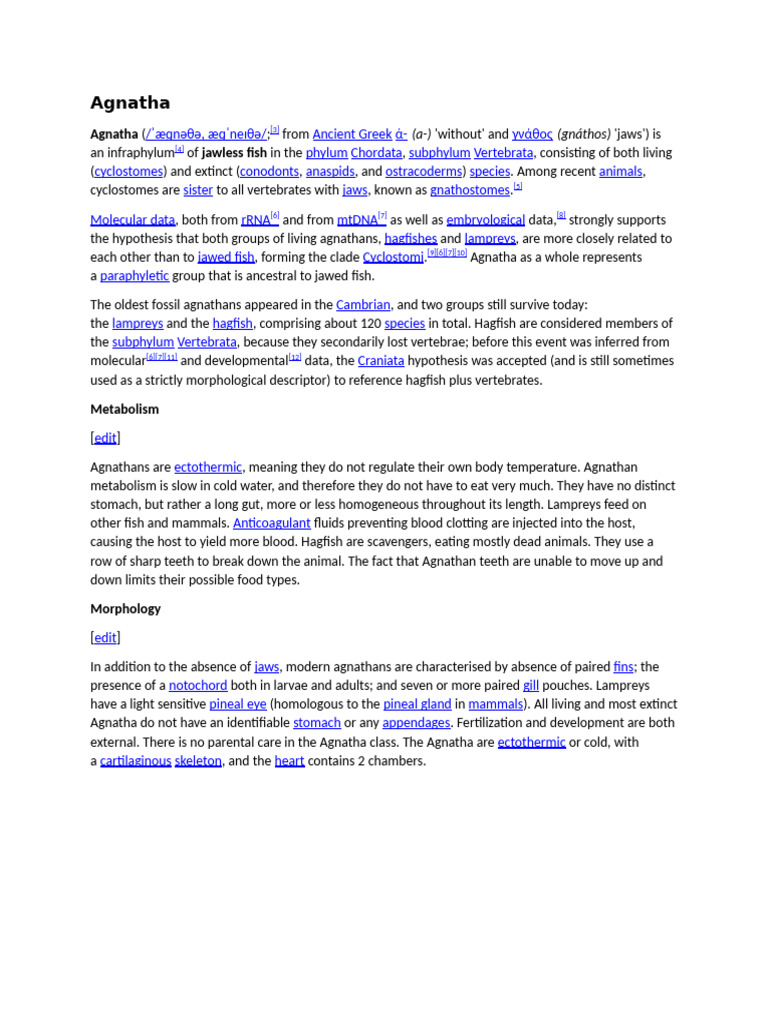 Agnatha ( | PDF