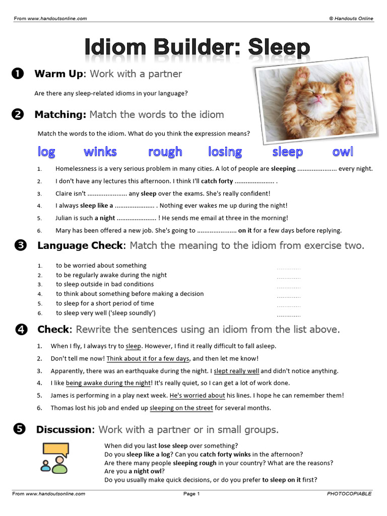 Idioms Sleep | PDF