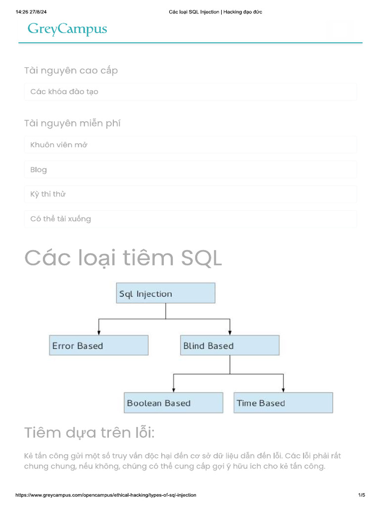 Tấn công UNION bằng SQL Injection | PDF