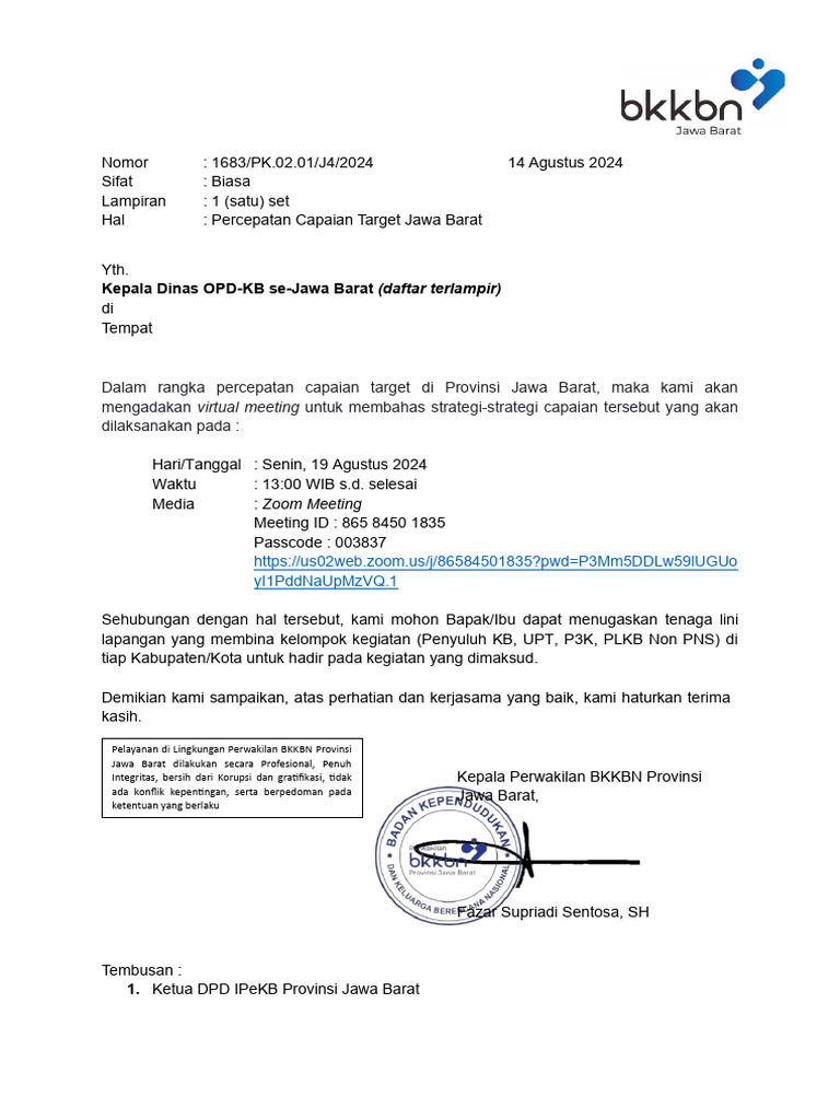 0814 - Surat Percepatan Capaian Target Poktan | PDF