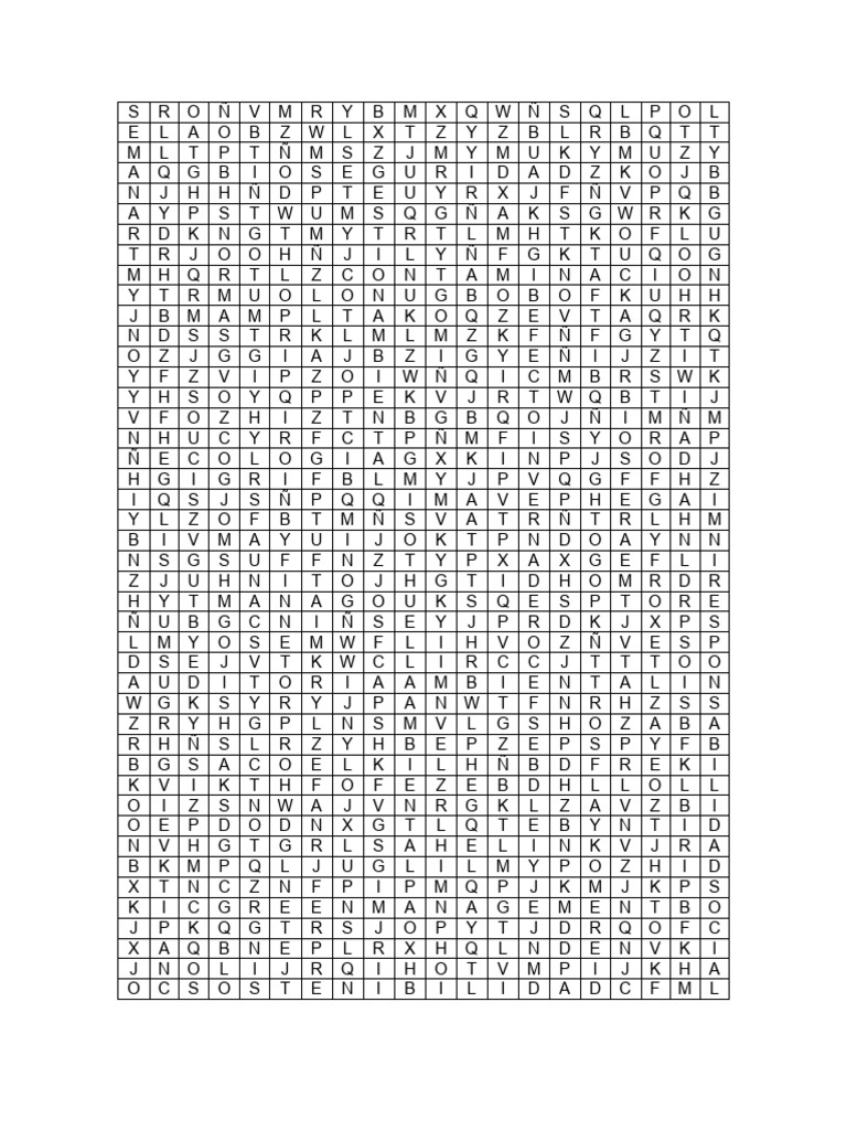 Sopa de Letras | PDF