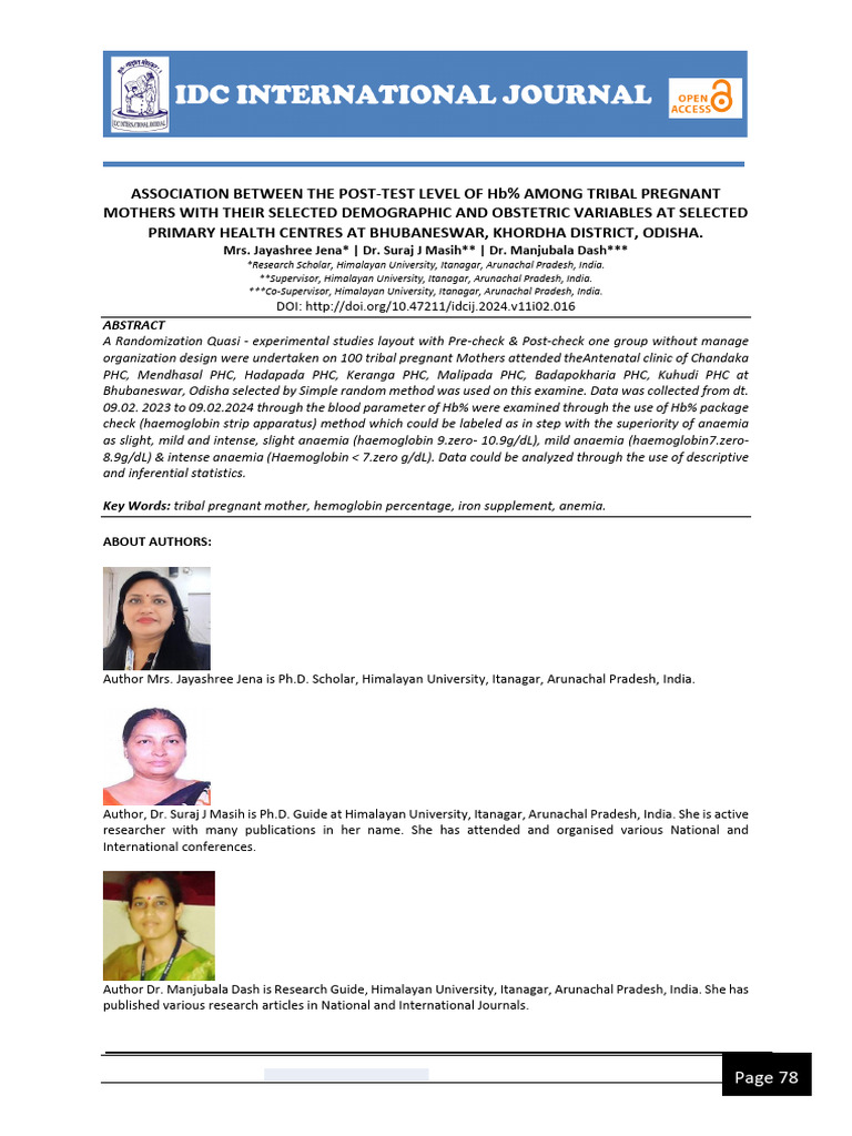 Article 16 IDC February April 2024 Mrs Jayashree Jena Et Al Full | PDF