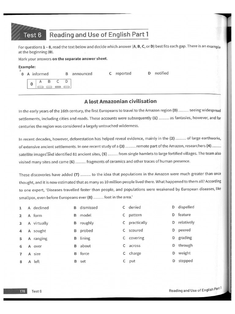 Test 6 - R, Uoe, W C1 Advanced Trainer 2 | PDF