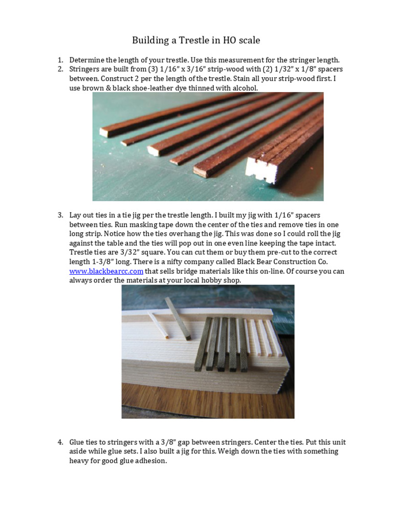 Building A Trestle in HO Scale | PDF