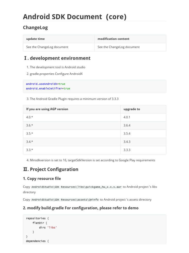 Android SDK Document - Core Part | PDF