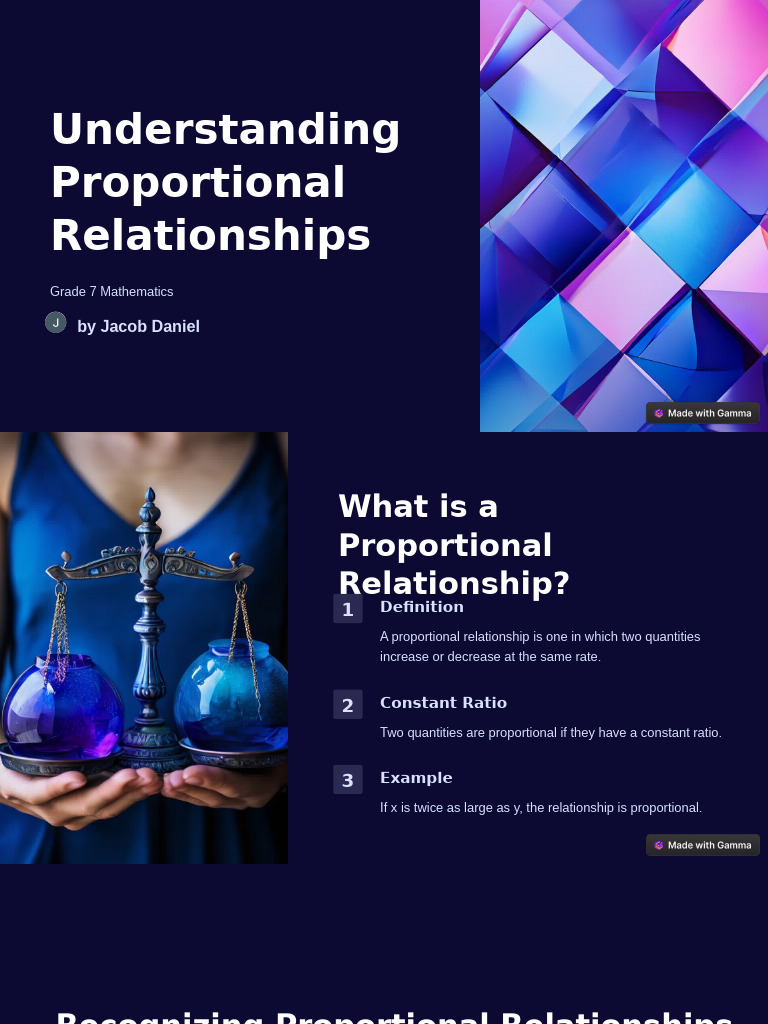 Understanding Proportional Relationships | PDF