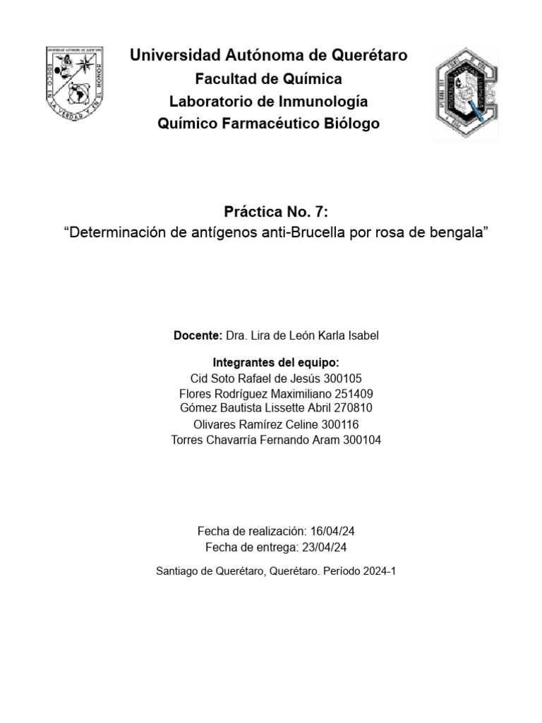 P7.E4.Determinación de Antígenos Anti-Brucella Por Rosa de Bengala | PDF