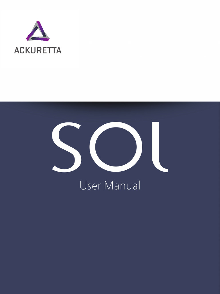 SOL User Manual | PDF