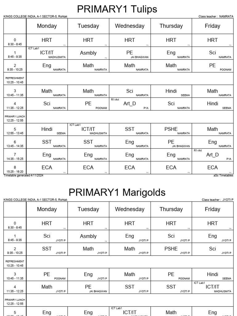 Class TT 2024-2025 | PDF