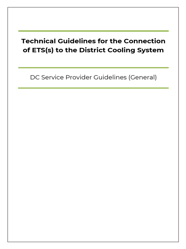 Ets Technical Guide Dc Service Provider | PDF