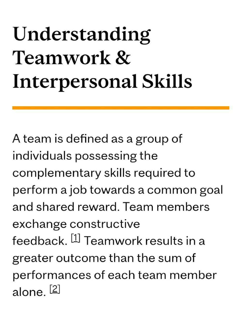 Team Work | PDF