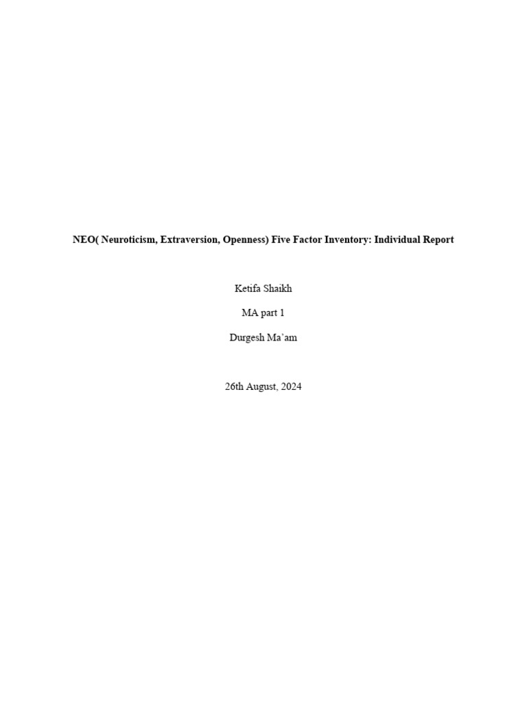 Neo Ffi Report Pdf