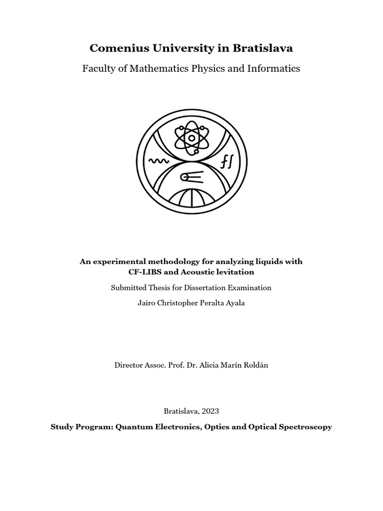 Minimal Thesis JCPA | PDF | Emission Spectrum | Principal Component ...
