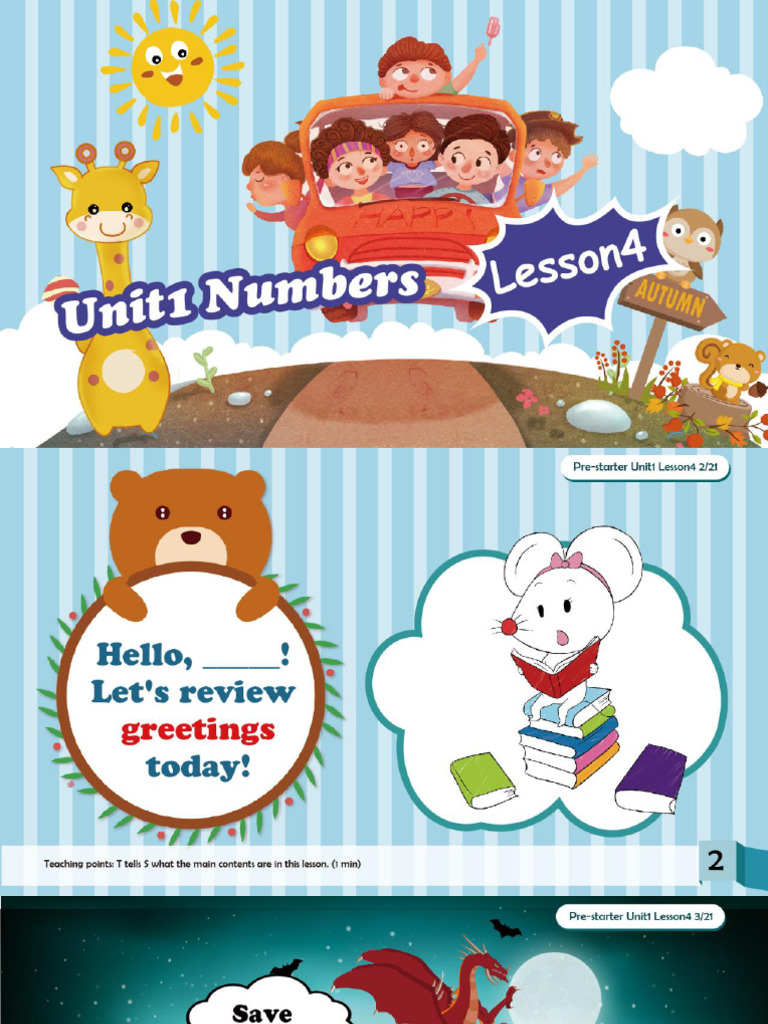 Pre Starter-Unit1 Lesson4 Numbers | PDF