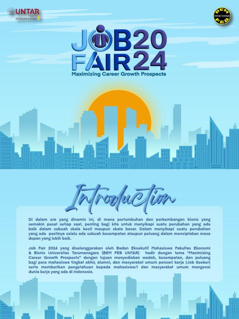 Proposal Sponsor Job Fair 2024 | PDF