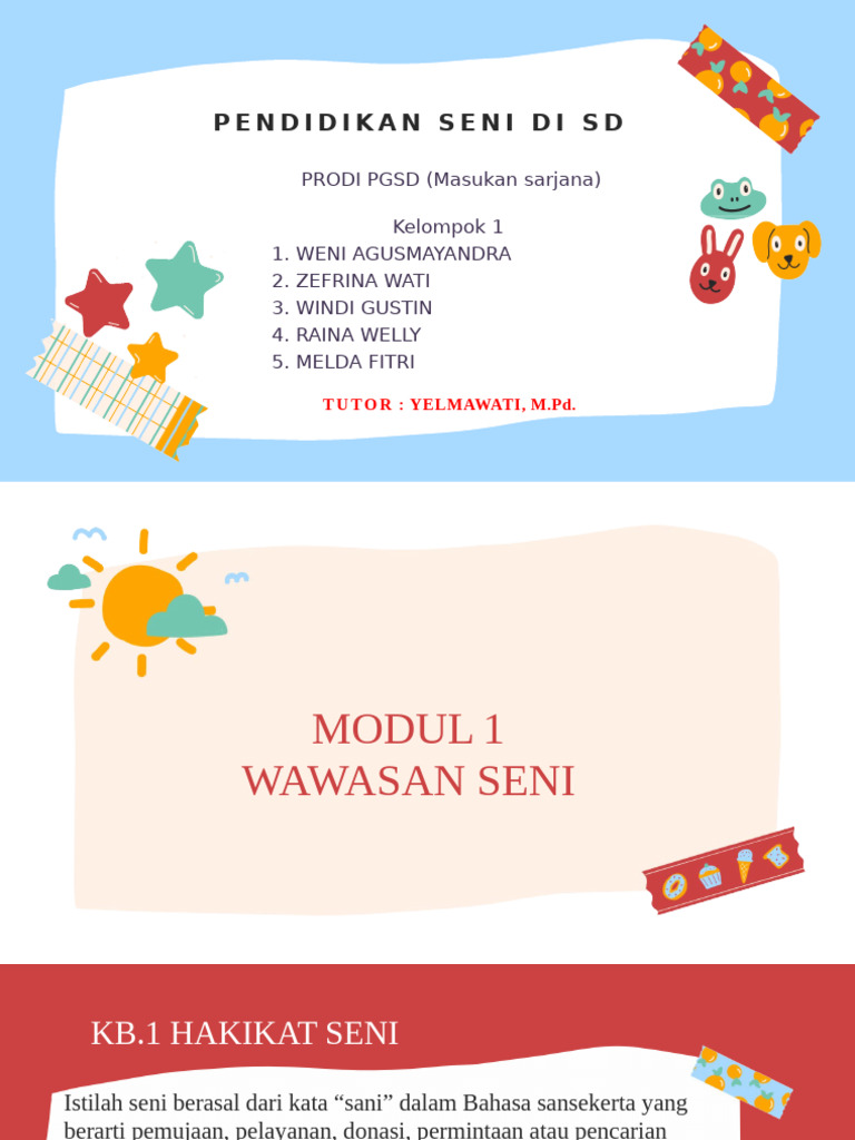 ppt kel 1 pendik. seni | PDF