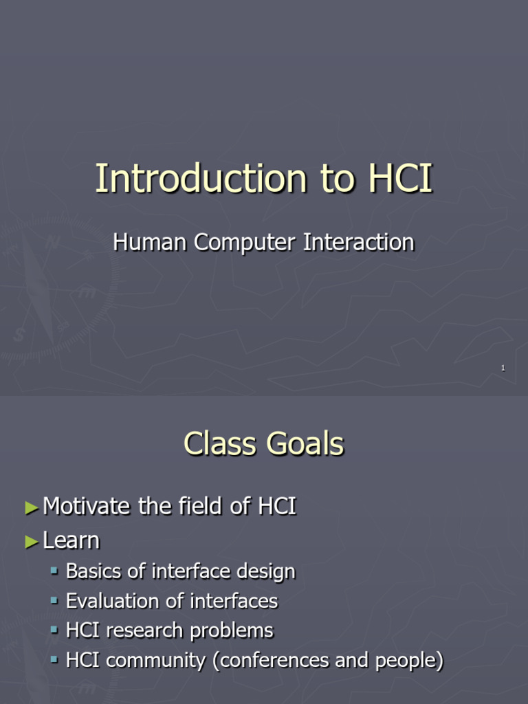 01-Introduction to HCI | PDF