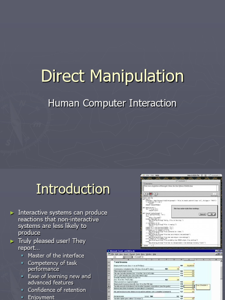 08-Direct Manipulation and Virtual Environments | PDF