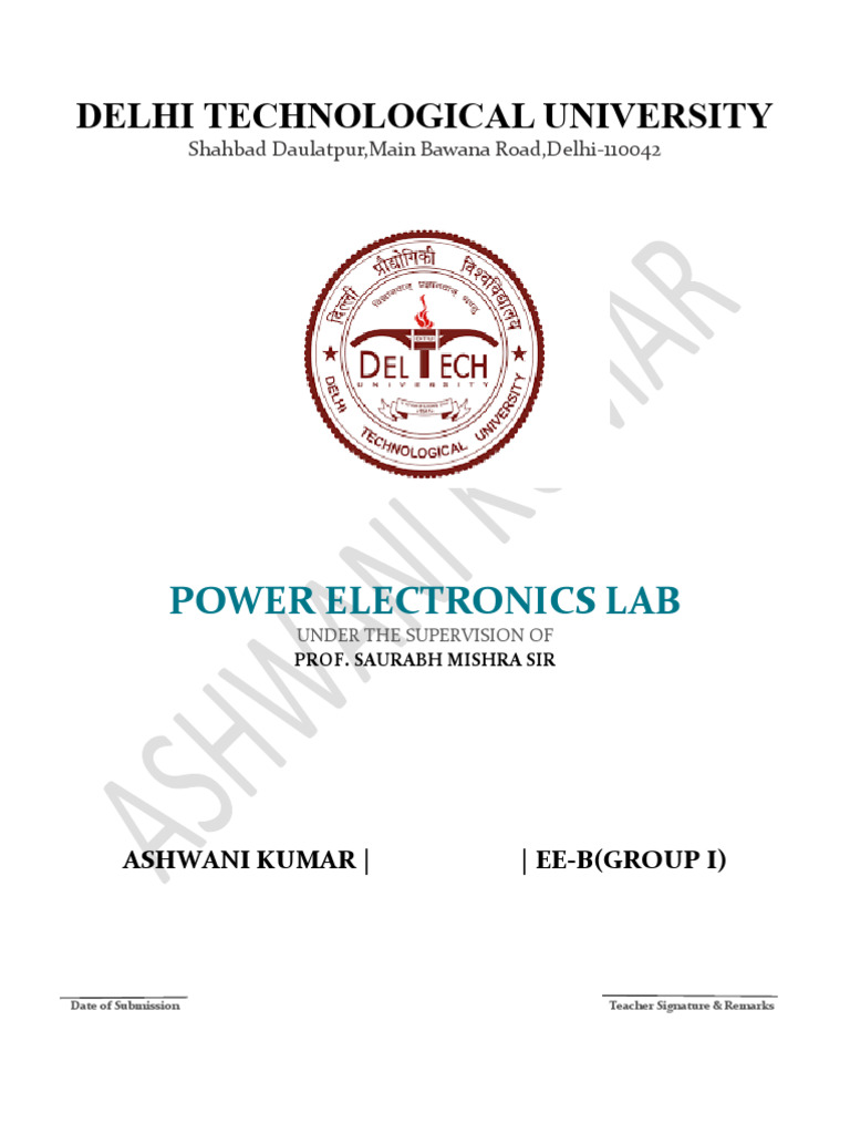 Power Electronics Lab Overview | PDF | Inductor | Technology & Engineering