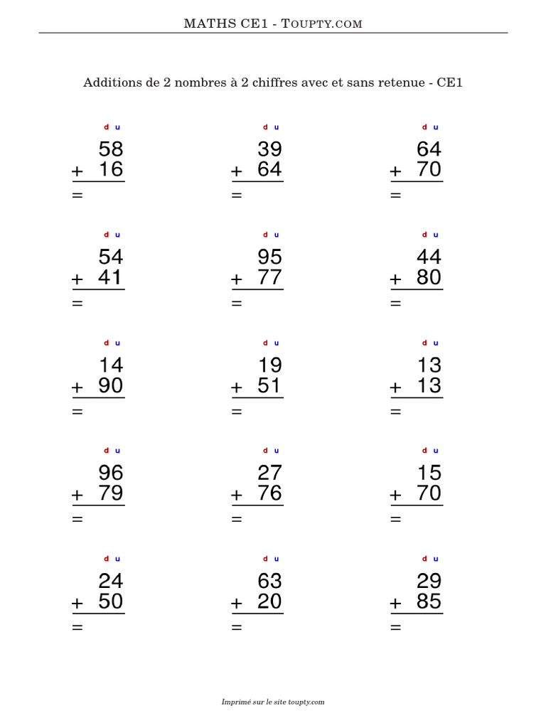 Addition Ce1 15 | PDF