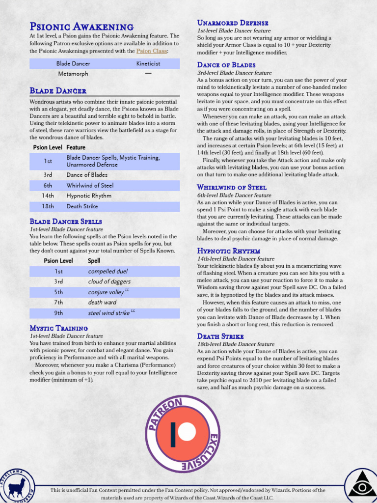 Psion - Psionic Awakenings (Archmage) | PDF