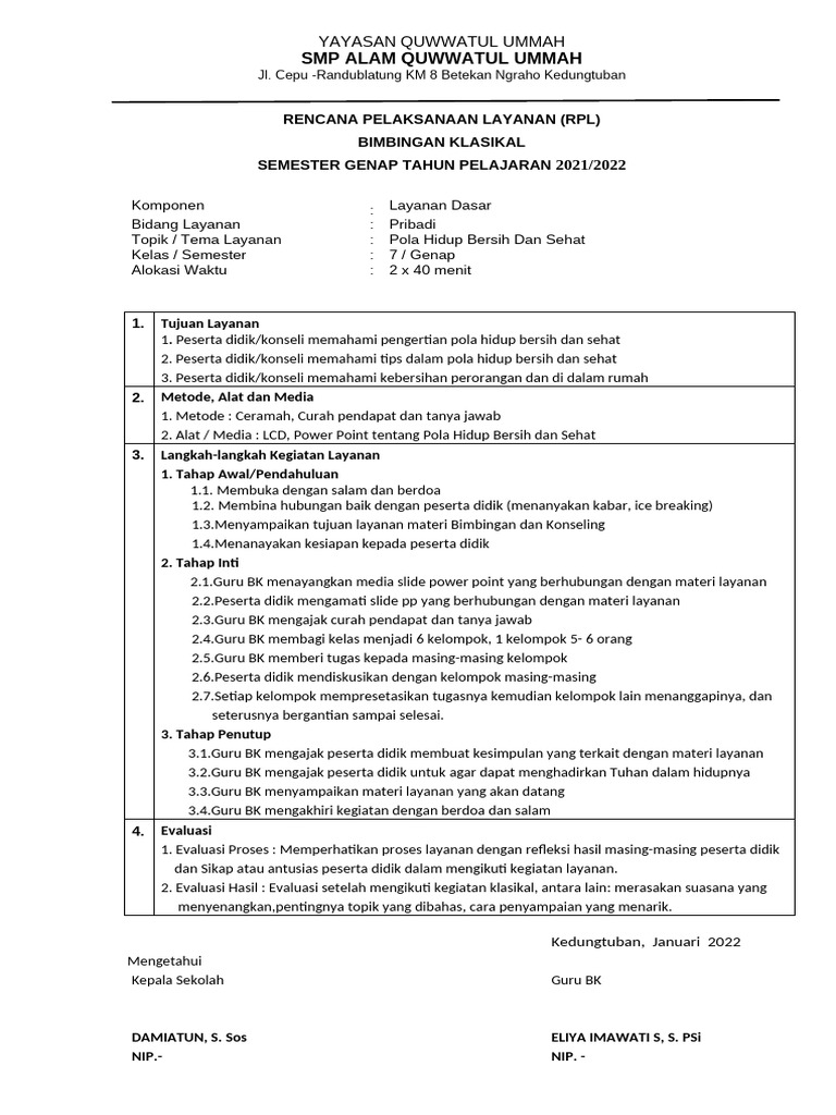 7.-rpl kelas 7-pola-hidup-bersih-dan-sehat-genap | PDF