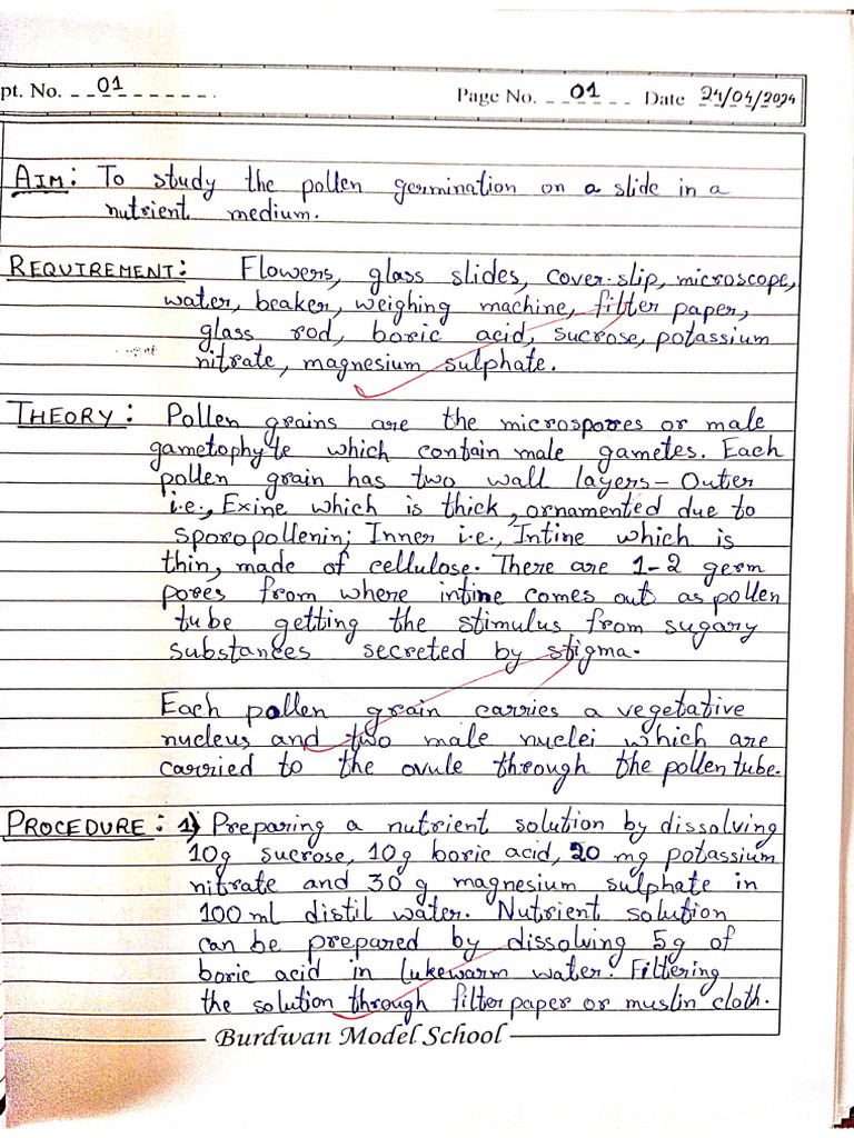 Complete Biology Lab Manual Class 12 | PDF