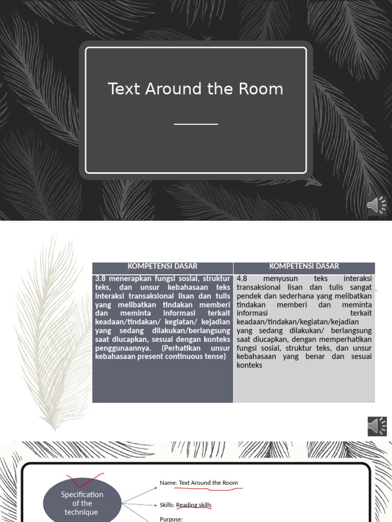 Text Around The Room | PDF