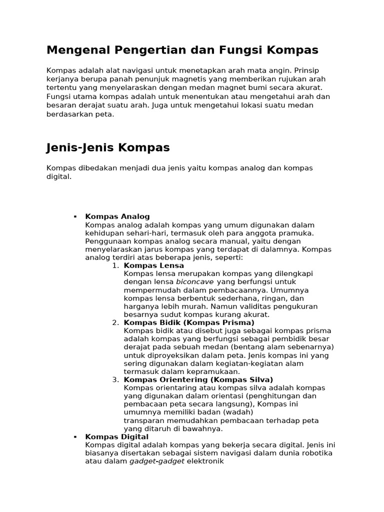 Materi Kompas | PDF