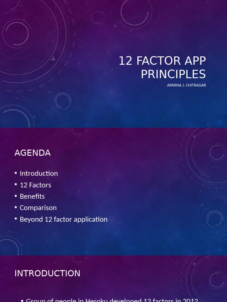 12 Factor App Principles | PDF