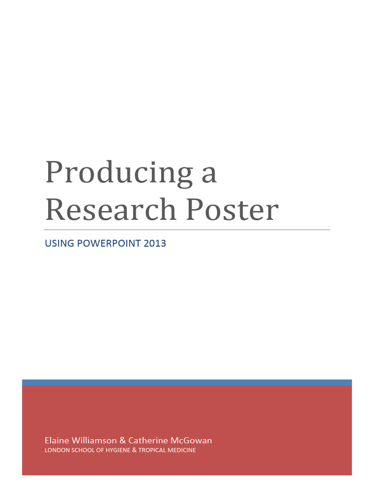 Producing A Research Poster | PDF | Typefaces | Career & Growth