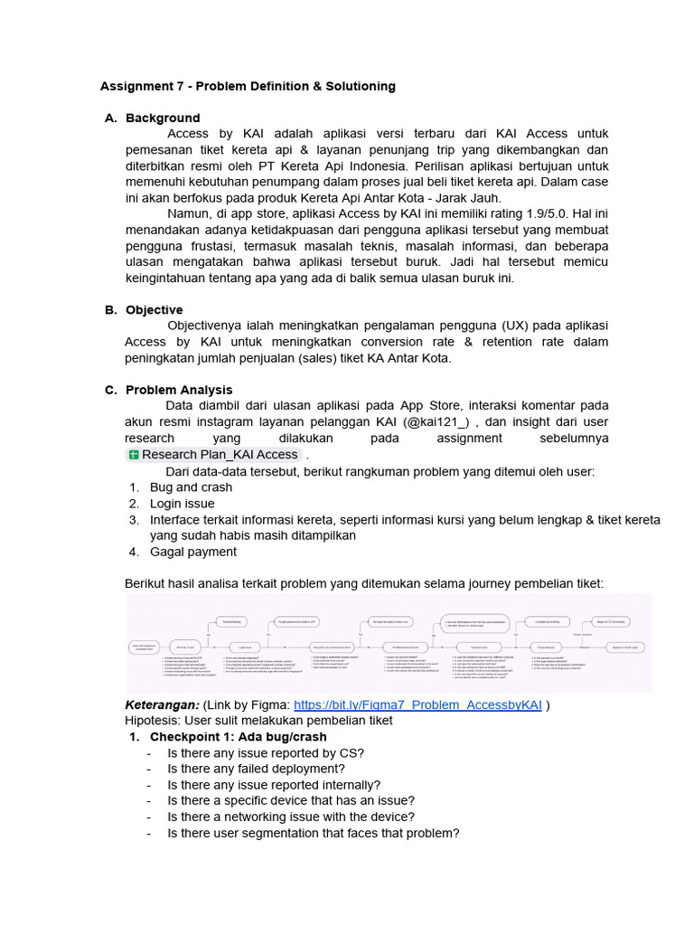 Assignment 7 Problem Definition Solutioning KAI Access - Nungky | PDF