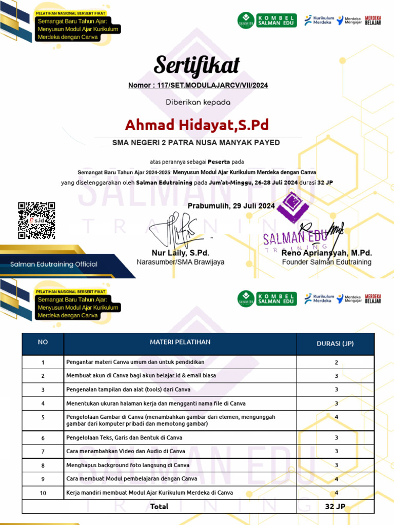 Ahmad Hidayat, S.PD | PDF