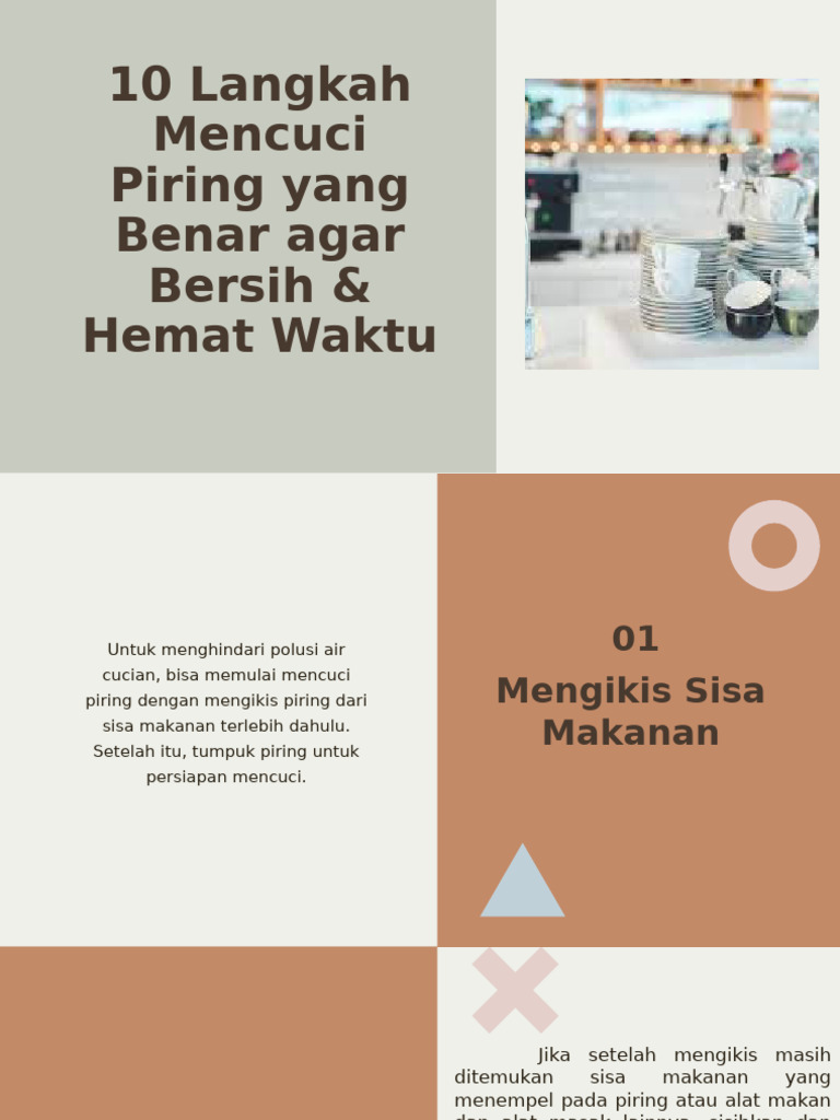 10 Langkah Mencuci Piring Yang Benar Agar Bersih & Hemat Waktu | PDF
