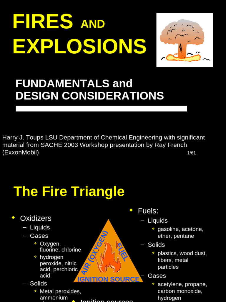 Fires Explosions | PDF