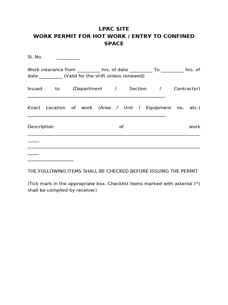 Work Permit System | PDF