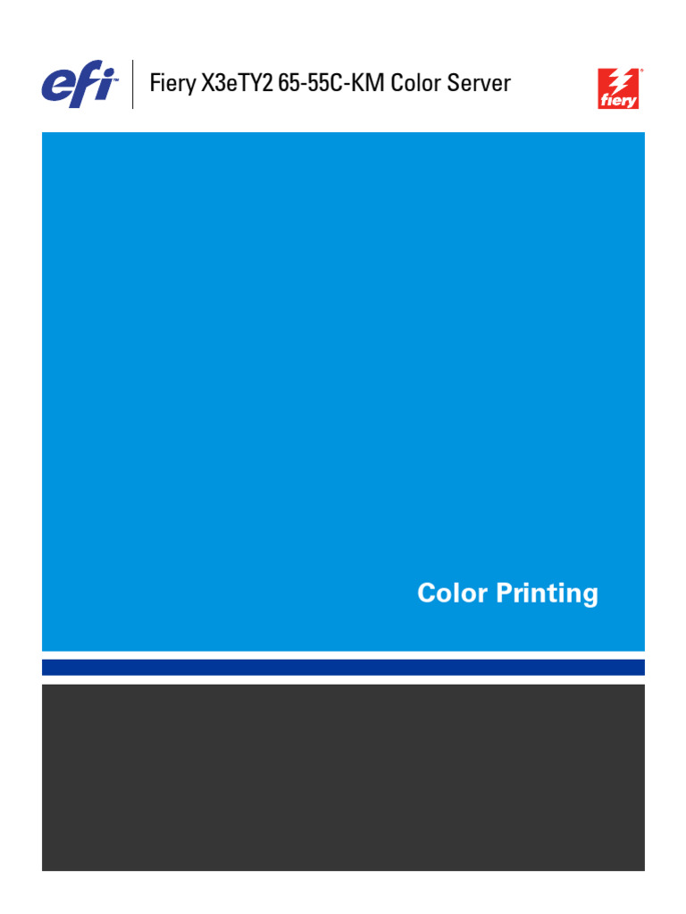 Fiery X3eTY2 65-55C-KM Color Server - Color Printing | PDF