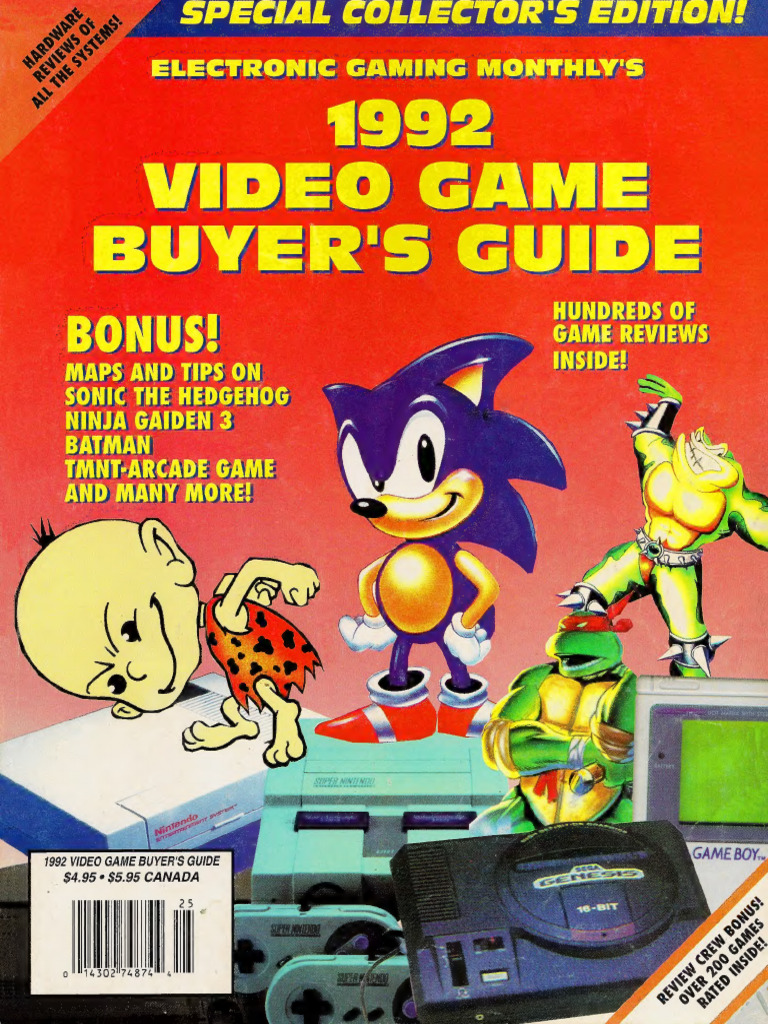 Electronic Gaming Monthlys 1992 Video Game Buyers Guide (Fall 1991) | PDF