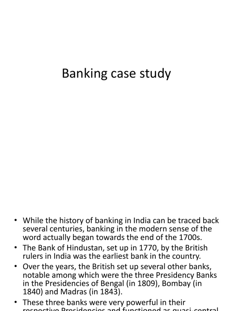 Banking Case Study | PDF | Online Banking | Banks & Banking