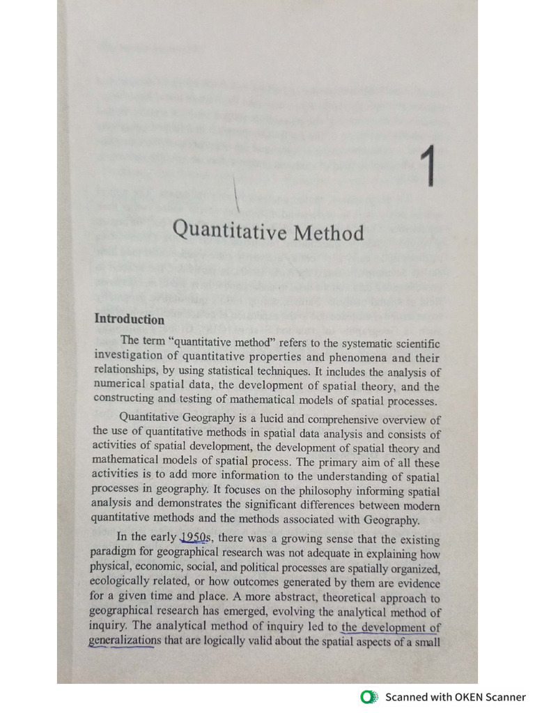 Quantitative Technique | PDF
