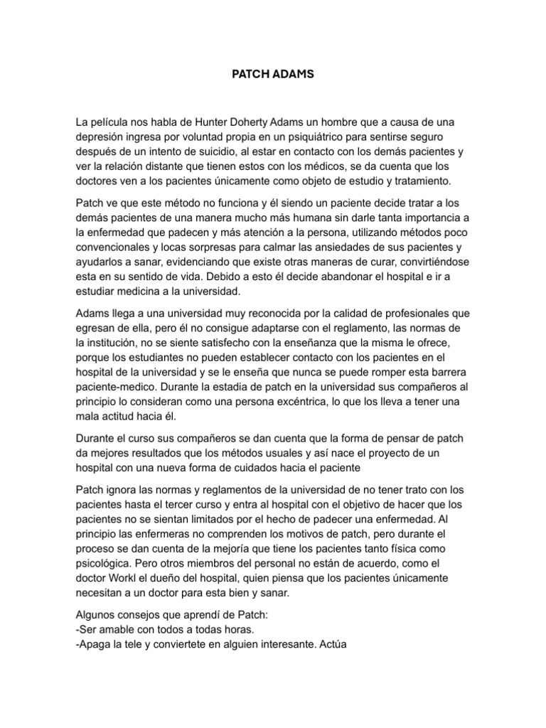 Patch Adams | PDF