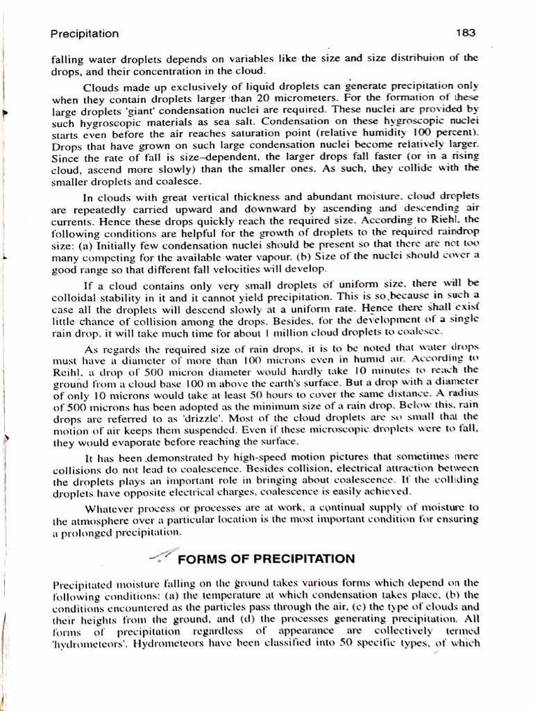 Precipitation forms types regional and Seasonal variability | PDF