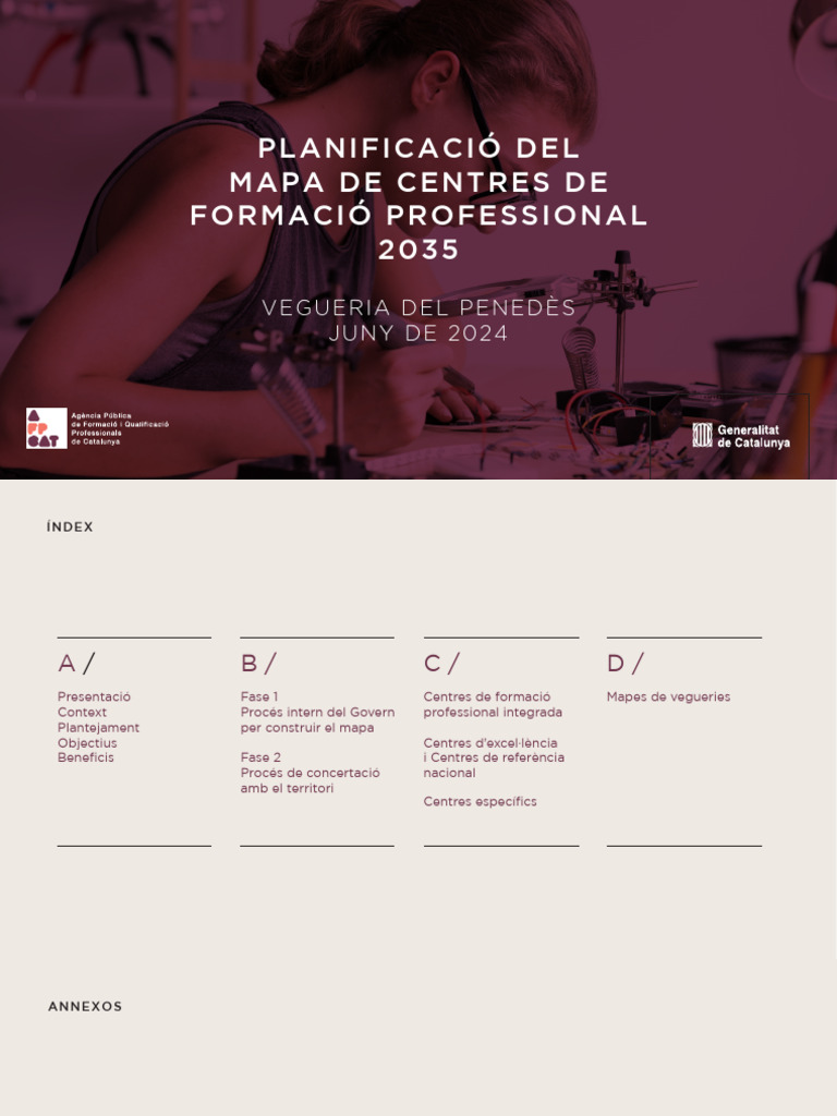 Mapa de Centres 2035-Vegueria PENEDÈS | PDF