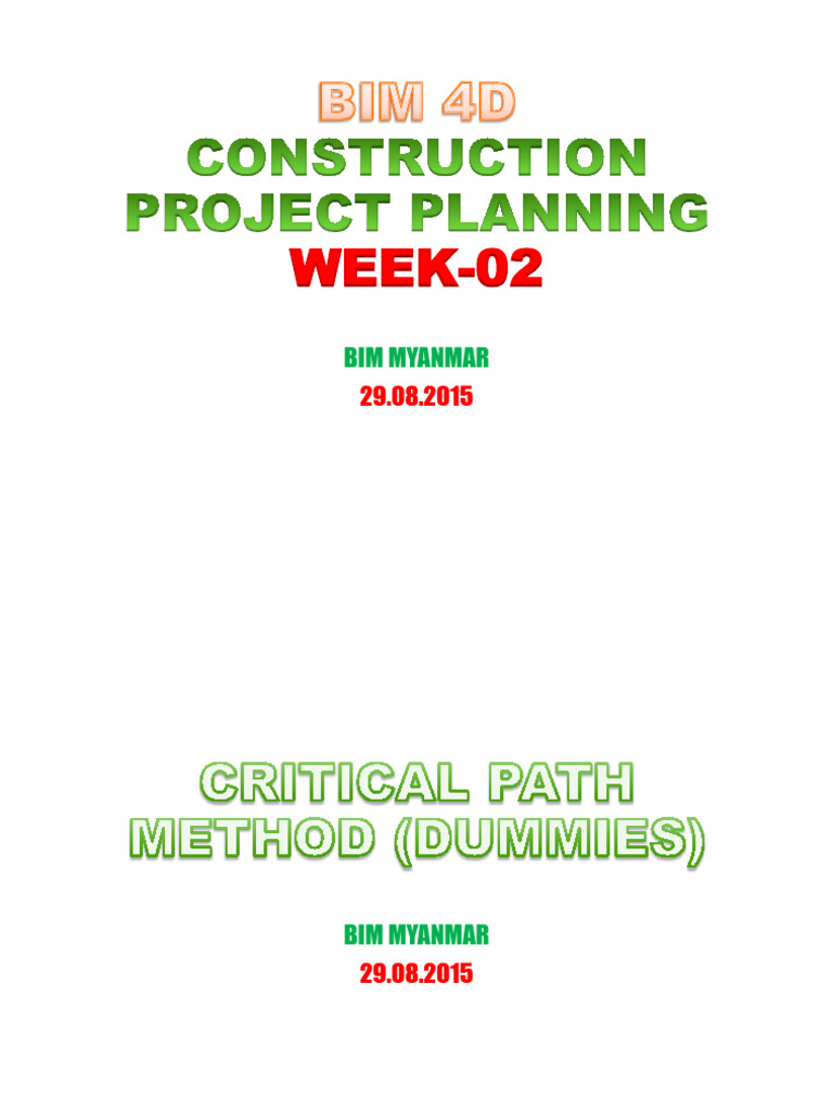 BIM 4D Online Week-02 V01 | PDF