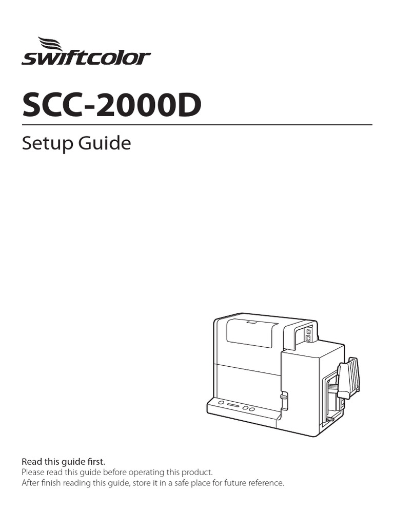 SCC-2000D: Setup Guide | PDF